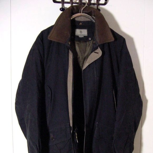 RAINFOREST | Jackets & Coats | Vtg 9s Rainforest Dark Blue Zip Coat W ...